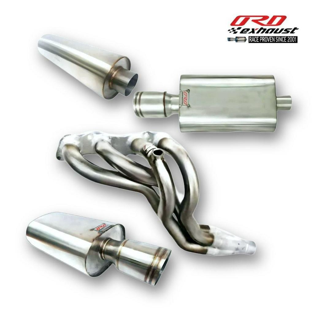 Jual ORD Fullset Exhaust Header Resonator Muffler V2dual | Shopee Indonesia
