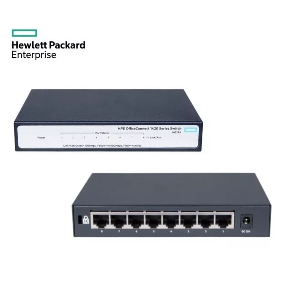 Jual DESKTOP SWITCH HUB HP JH329A 1420 8G 8-PORT GIGABIT SWITCH ...