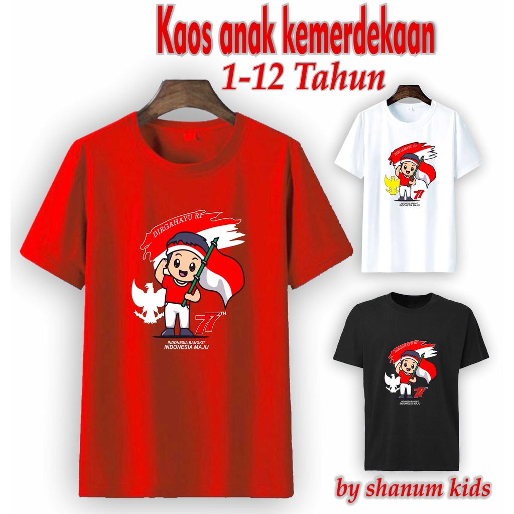 Jual kaos anak kemerdekaan HUT RI | Shopee Indonesia