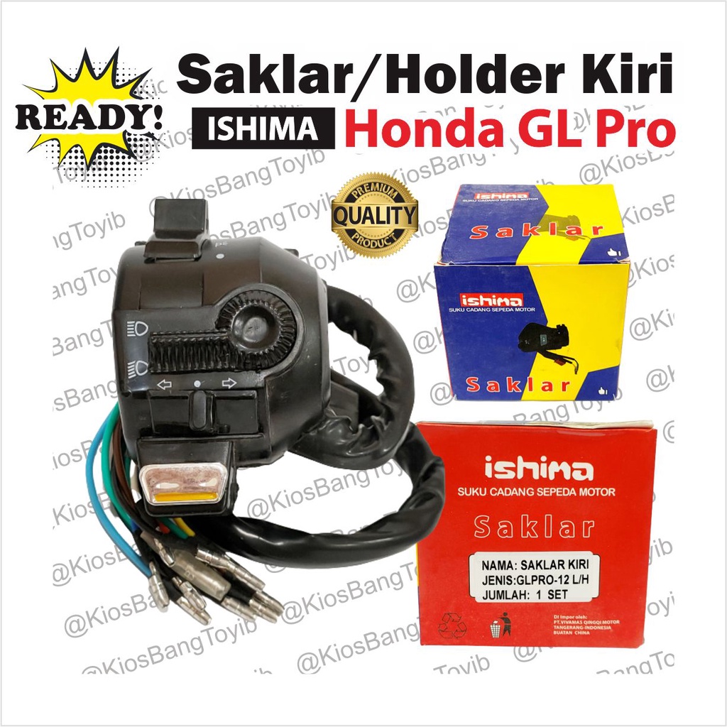 Jual Saklar Holder Handle Switch Kiri Honda GL Pro 12 (ISHIMA) | Shopee ...