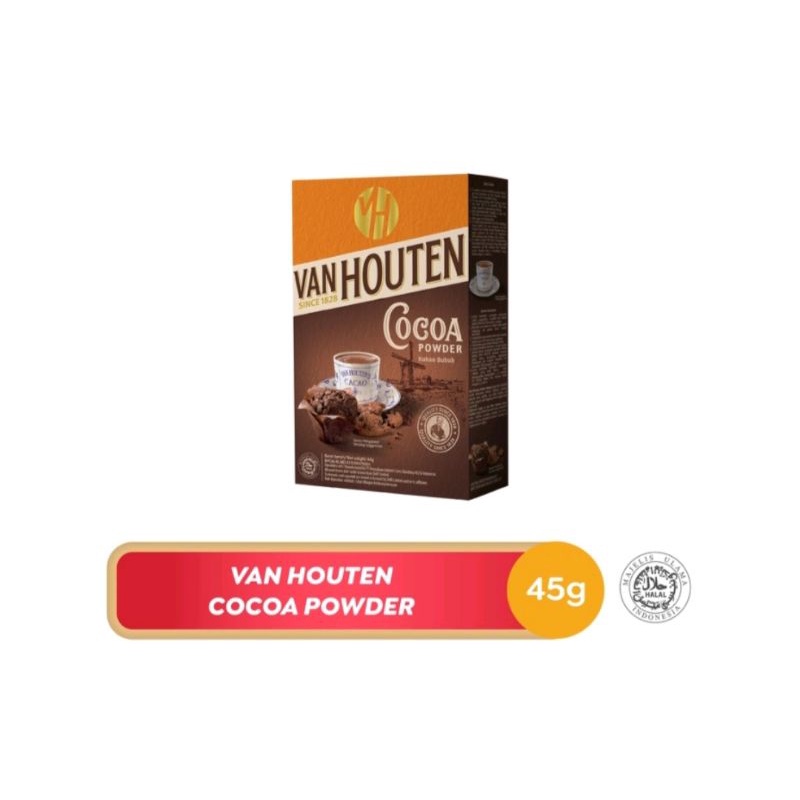Jual Cocoa Powder Van Houten 40gr | Shopee Indonesia