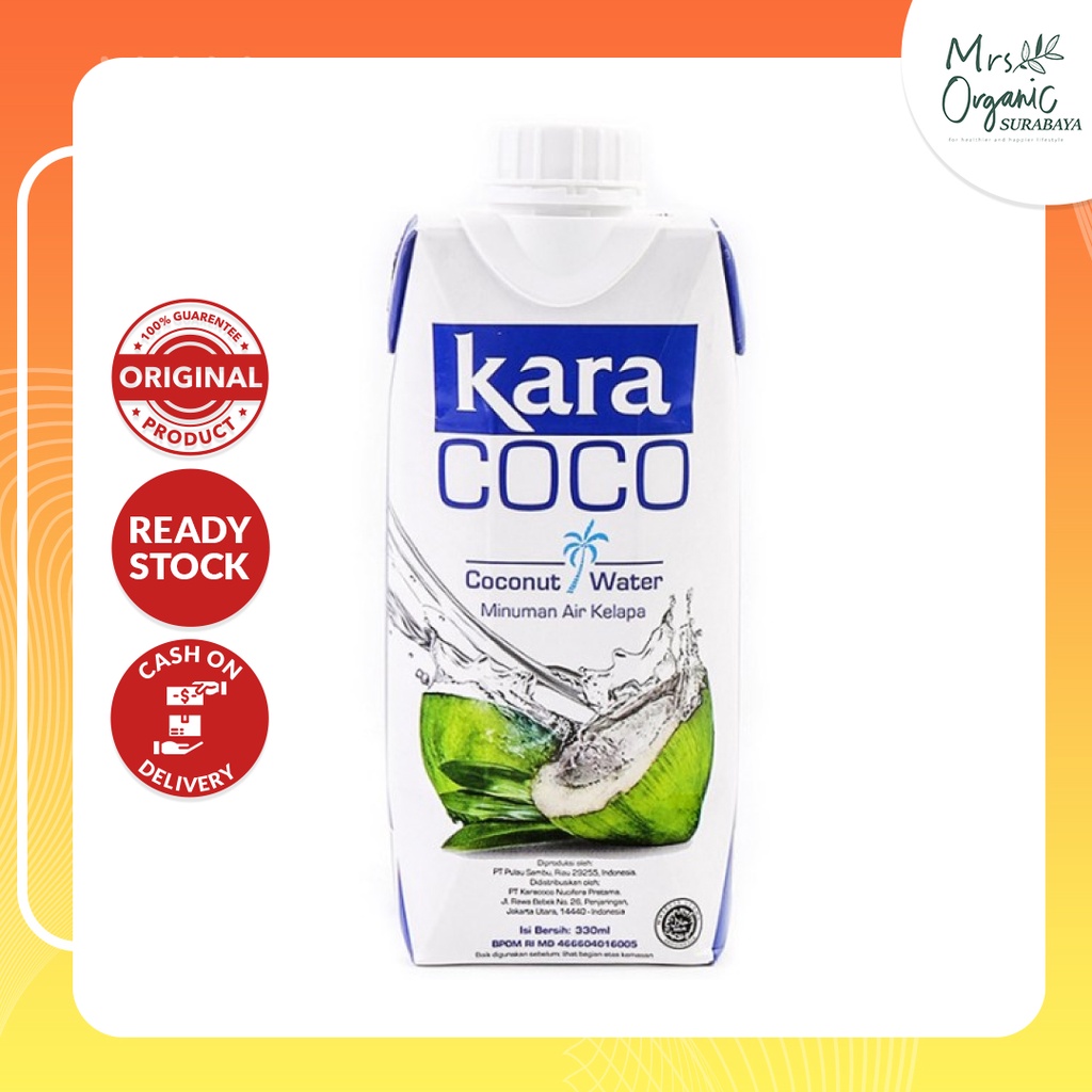 Jual Kara Coco Pure Coconut Water 330ml - Minuman Kelapa Asli | Shopee ...