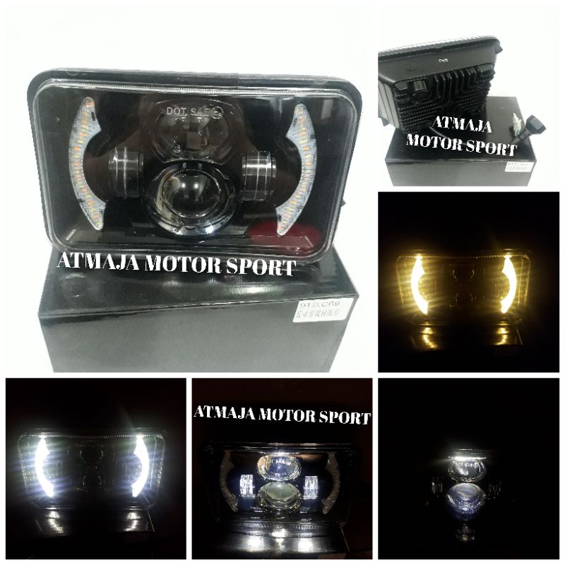Jual Lampu Led Depan Kotak 4x6 Inch Rx King Gl Pro Max Honda Win Dll ...