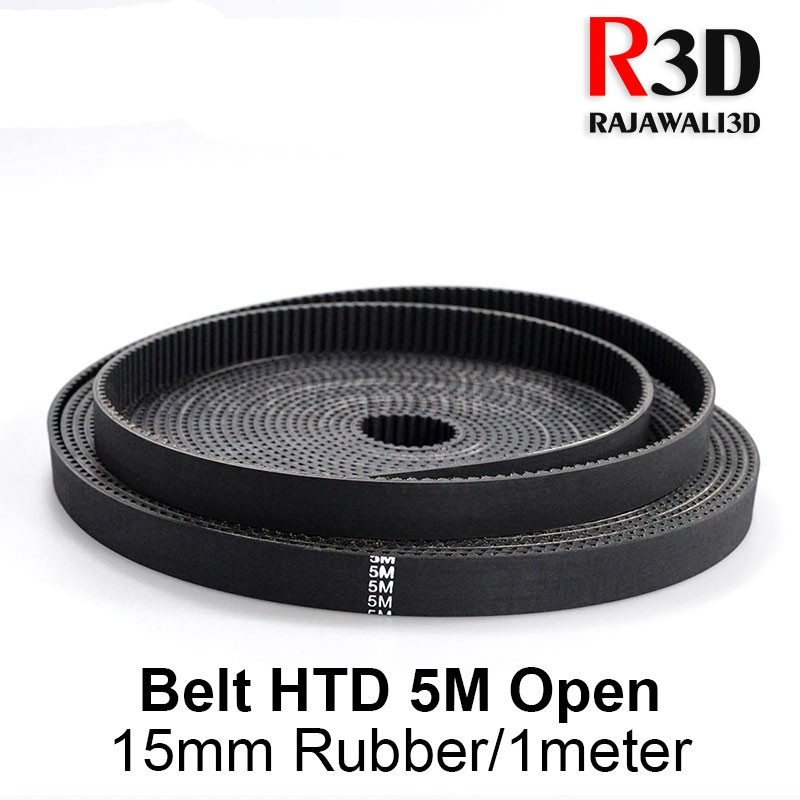 Jual Timing Belt HTD5M Pitch 5mm PU Rubber / Steel Core width 15mm per meter | Shopee Indonesia