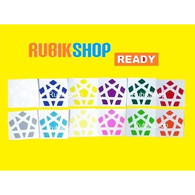 Jual Rubik Kubus - Pelumas Rubik - Rubik Yongjun Sticker Rubik Megaminx ...