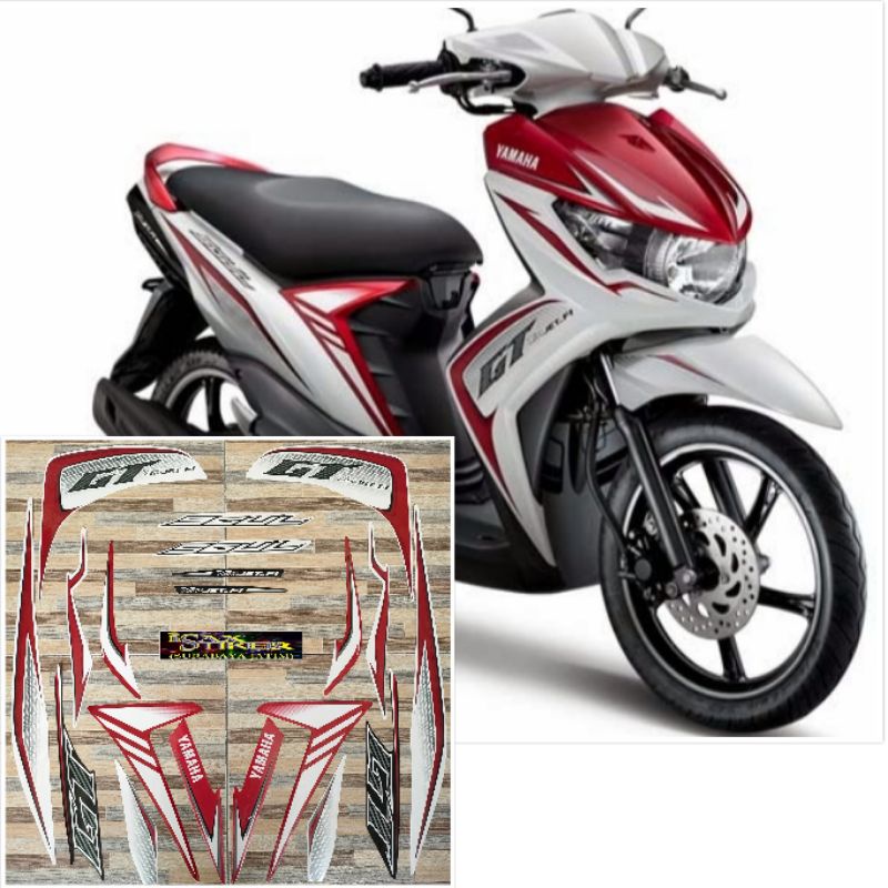 Jual striping original Yamaha Mio soul GT street 115 putih tahun 2013 ...