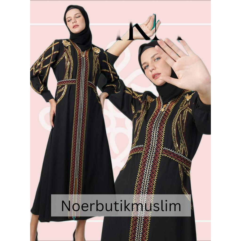 Jual Hikmat Fashion Original A9899 Abaya Hikmat Terbaru 2024 noerbutikmuslim | Shopee Indonesia