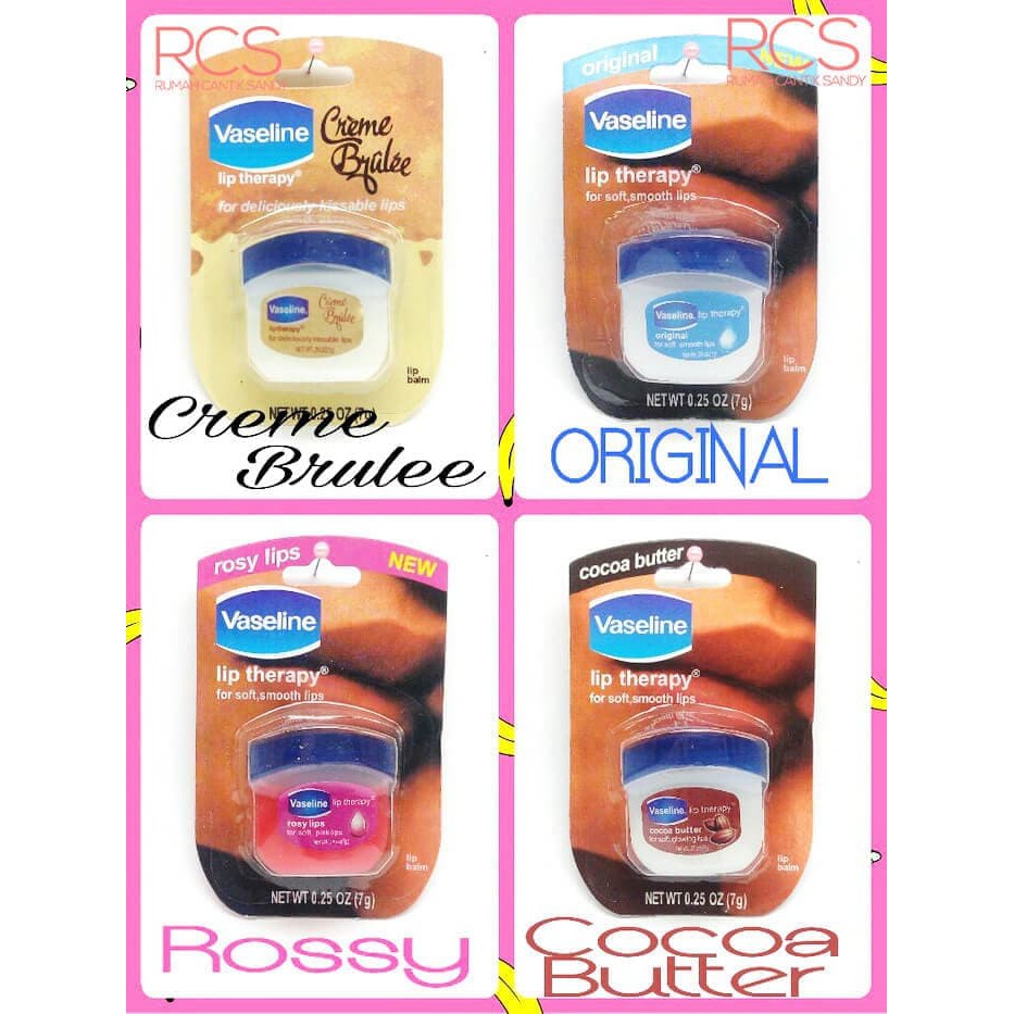 Jual VASELINE - VASELIN - LIP THERAPY MINI - PELEMBAB dan MELEMBABKAN ...