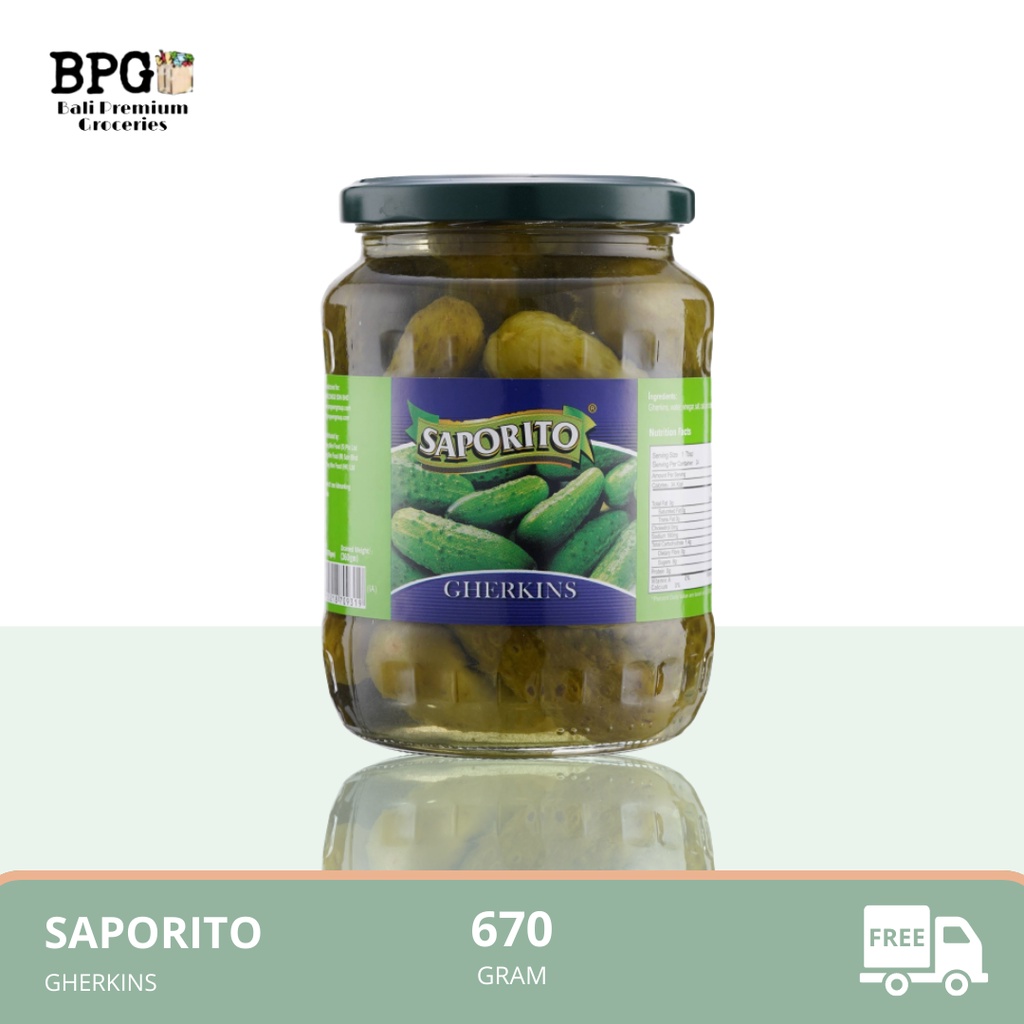 Jual SAPORITO GHERKIN 670GR | Shopee Indonesia