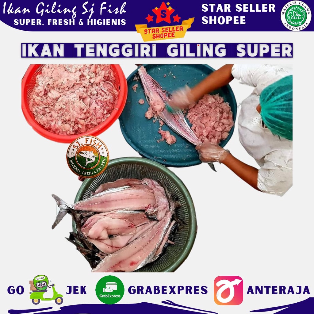 Jual IKAN TENGGIRI GILING BULAT/ BATANG/ JANTAN | Shopee Indonesia