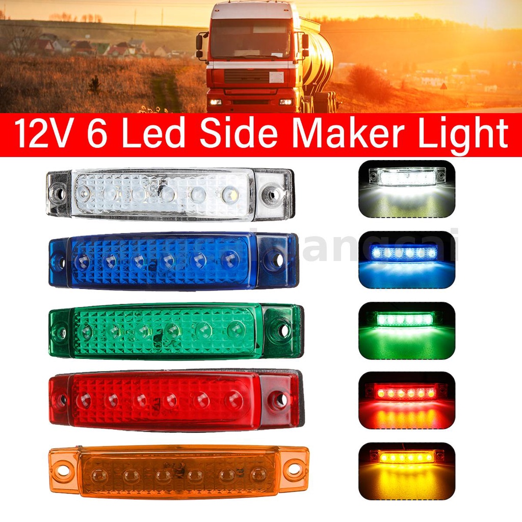 Jual 12V 6 LED Lampu Posisi Lampu Penanda Sisi Depan Depan Lampu Untuk ...