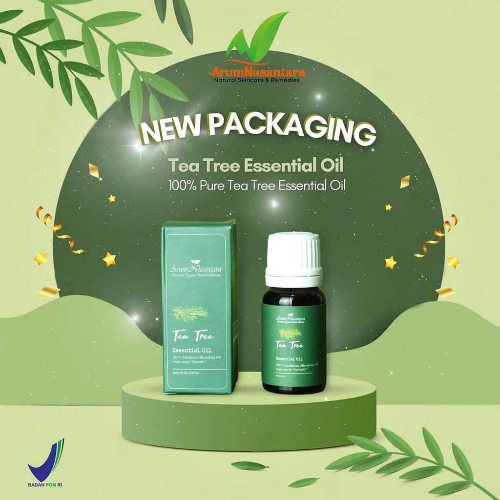 Jual TEA TREE ESSENTIAL OIL ARUMNUSANTARA BPOM | Shopee Indonesia