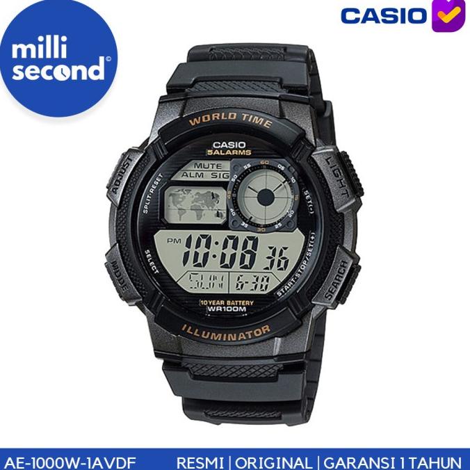 Jual CASIO GENERAL AE-1000W-1AVDF/AE1000W-1AV ORIGINAL & GARANSI RESMI Termurah | Shopee Indonesia