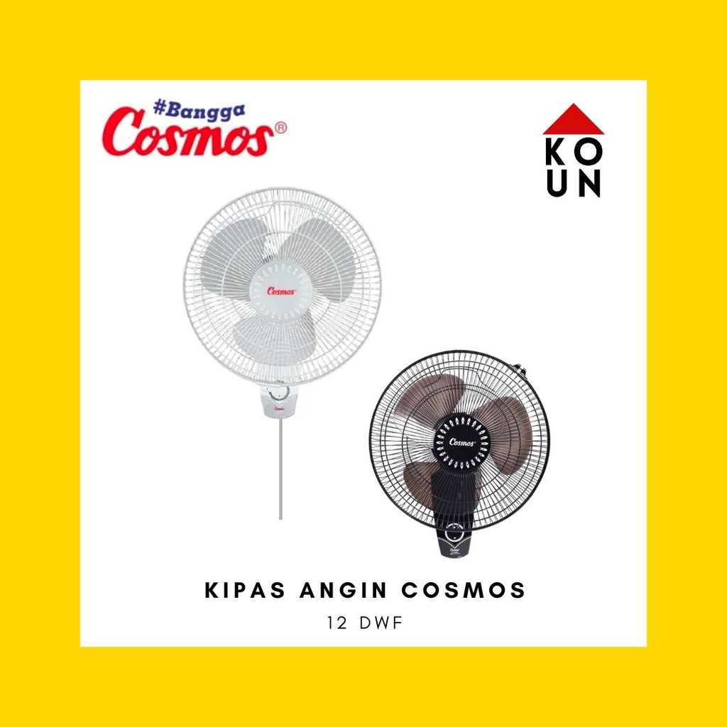 Jual (COD READY) KIPAS ANGIN DINDING / WALL FAN COSMOS 12DWF / 12 DWF ...
