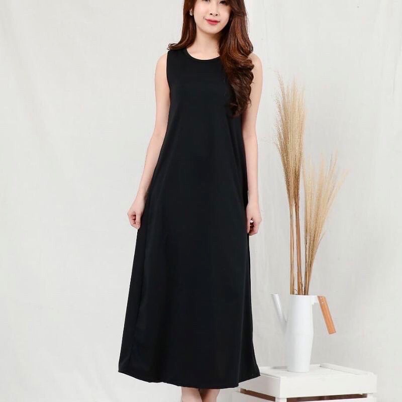 Jual INNER DRESS TANPA LENGAN // INNER DRESS PUTUNGAN // INNER LONG ...
