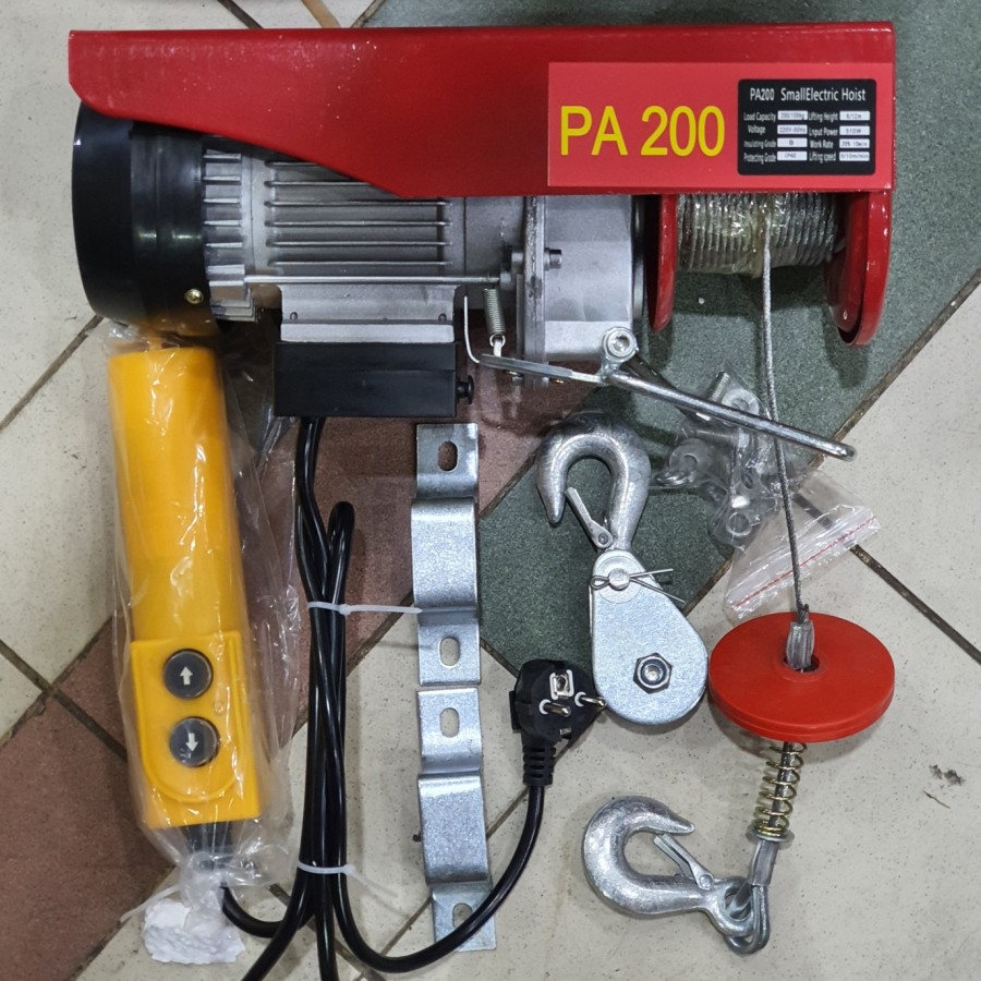 Jual MINI ELECTRIC HOIST PA200 KATROL ELEKTRIK 220V 200KG 12M | Shopee Indonesia
