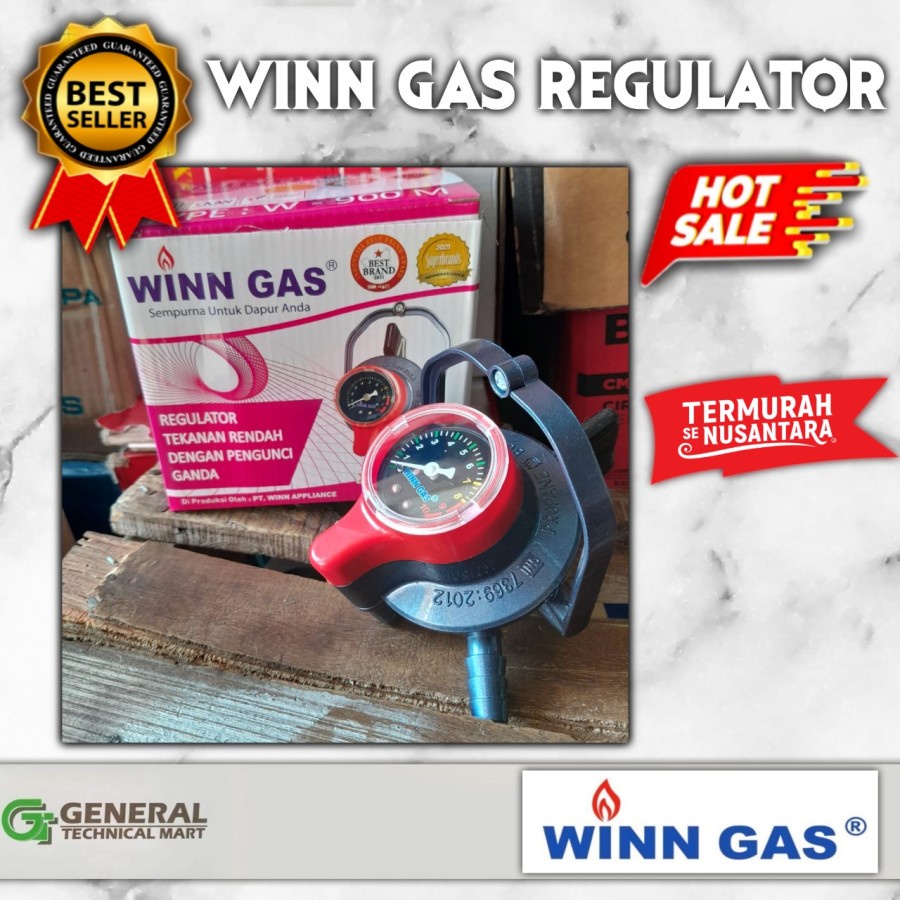 Jual Regulator Winn Gas Tekanan Rendah W900 Pengunci Ganda - W 900 M ...