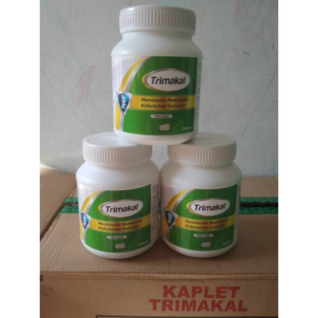 Jual Trimakal Kalsium Laktat Calcium Lactate isi 1000 butir | Shopee ...
