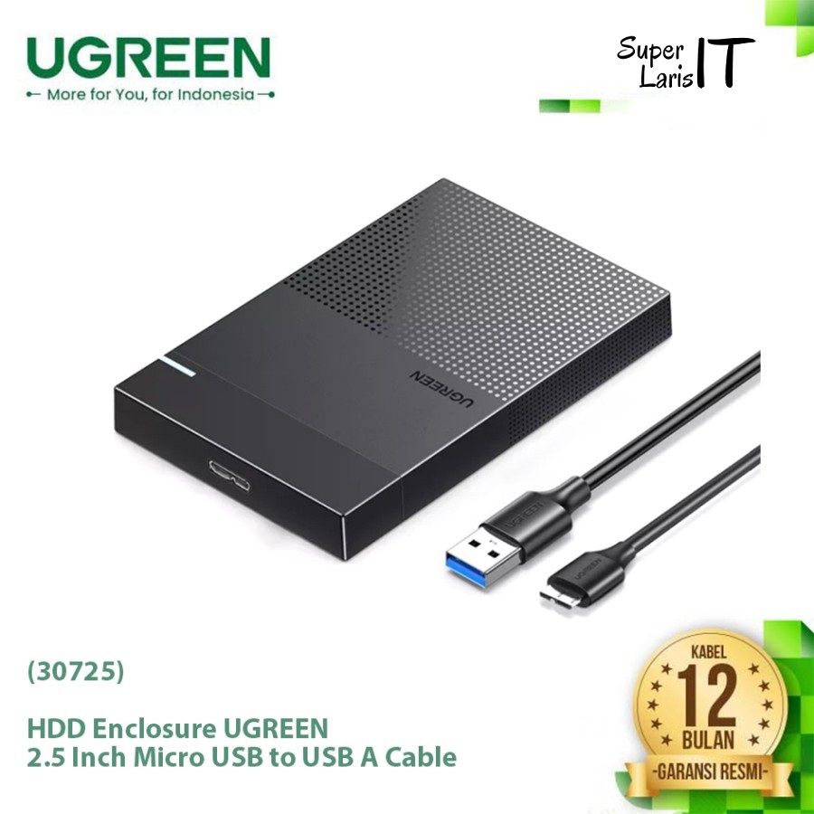 Jual UGREEN 2.5-Inch SATA Hard Driver Enclosure/Case Casing HDD Hardisk External | Shopee Indonesia