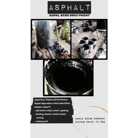 Jual ASPHALT (Aspal Ecer -+2,5kg) ASPAL PADAT | Shopee Indonesia