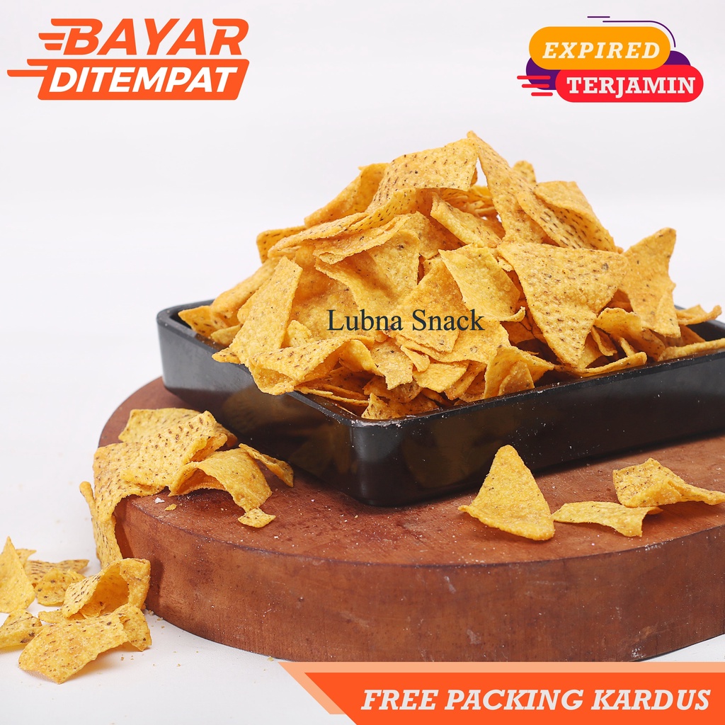 Jual Snack kiloan tortilla bbq dan balado 250 gram jajanan cemilan ...