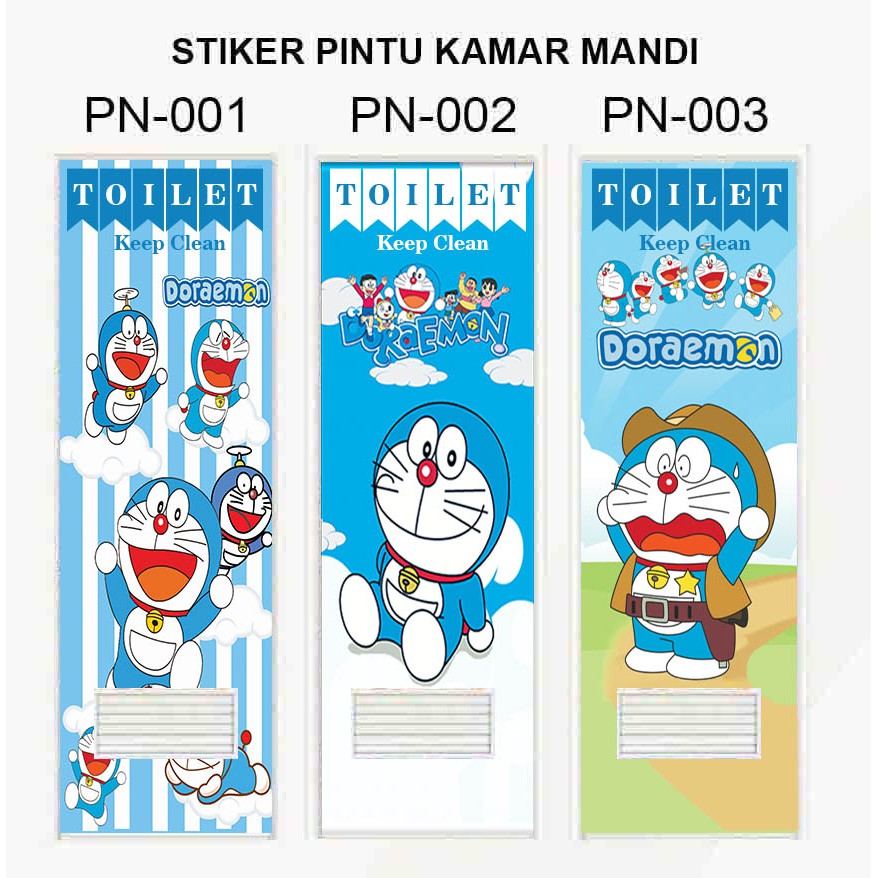 Jual Stiker pintu kamar mandi motif doraemon | Shopee Indonesia