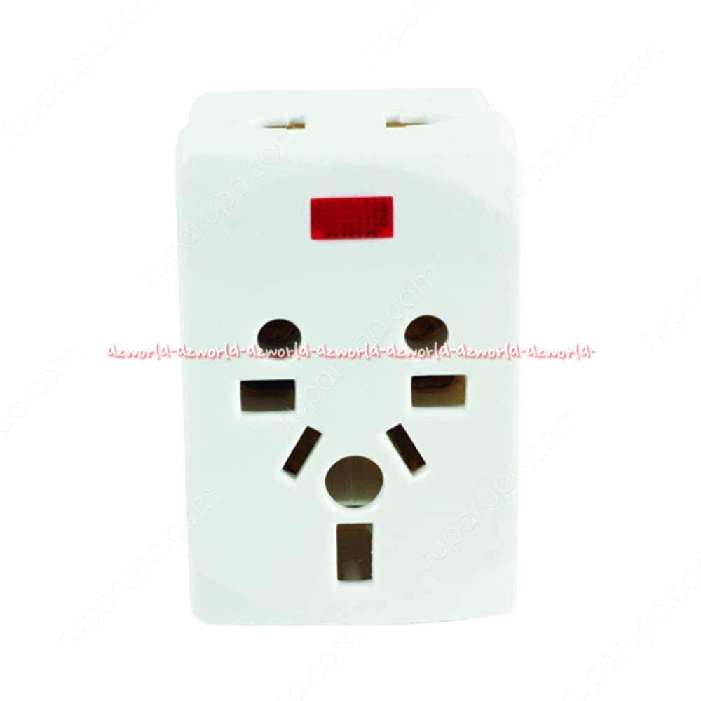 Jual Krisbow Steker Arde Multi Adaptor 2 Pin Putih Colokan Stop Kontak ...