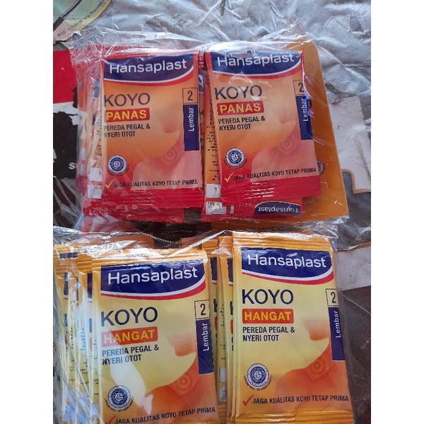 Jual KOYOK HANSAPLAST PANAS DAN HANGAT 1PACK 20PCS | Shopee Indonesia