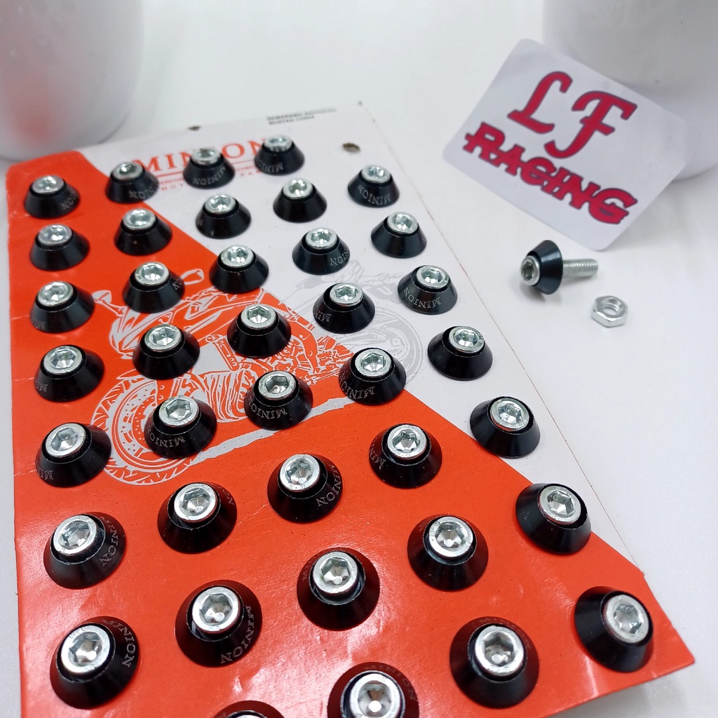 Jual Monel + Baut L 6mm Baut Posh Variasi L 6mm atau Baut 10 20pcs ...