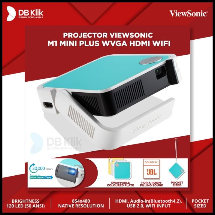 Jual Projector Viewsonic M1 Mini Plus Wvga 50 Ansi Lumens Hdmi Wifi ...