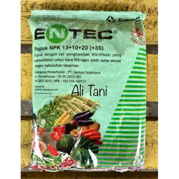 Jual Pupuk NPK Lengkap ENTEC Kemasan 1 KG untuk Pembuahan/Generatif (13-10-20 + 3s) | Shopee ...
