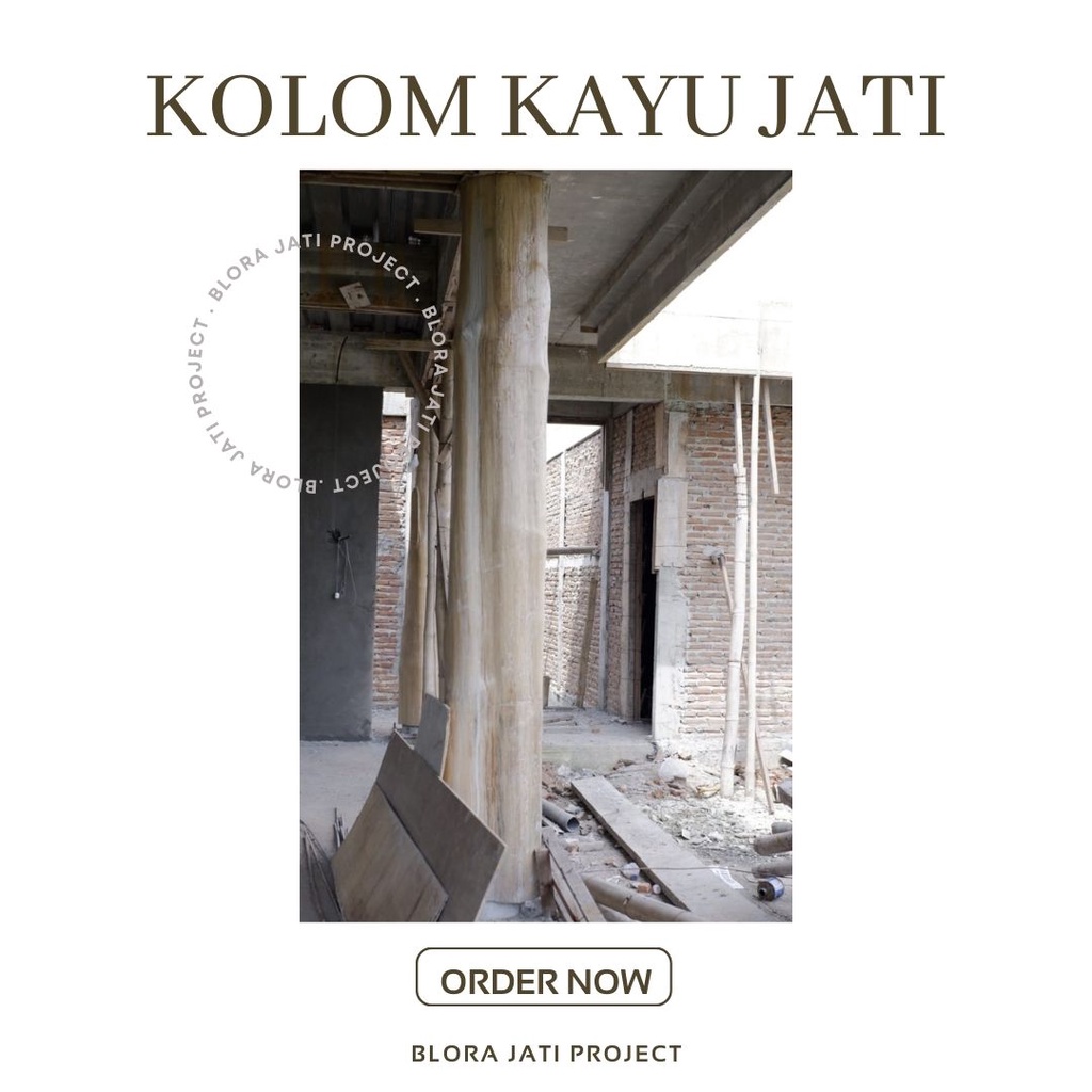 Jual Kolom Rumah Kayu Jati / Wood Column | Shopee Indonesia