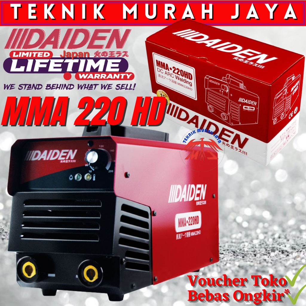 Jual DAIDEN MMA 220 HD Mesin Travo Las Welding Machine Heavy Duty 200A ...