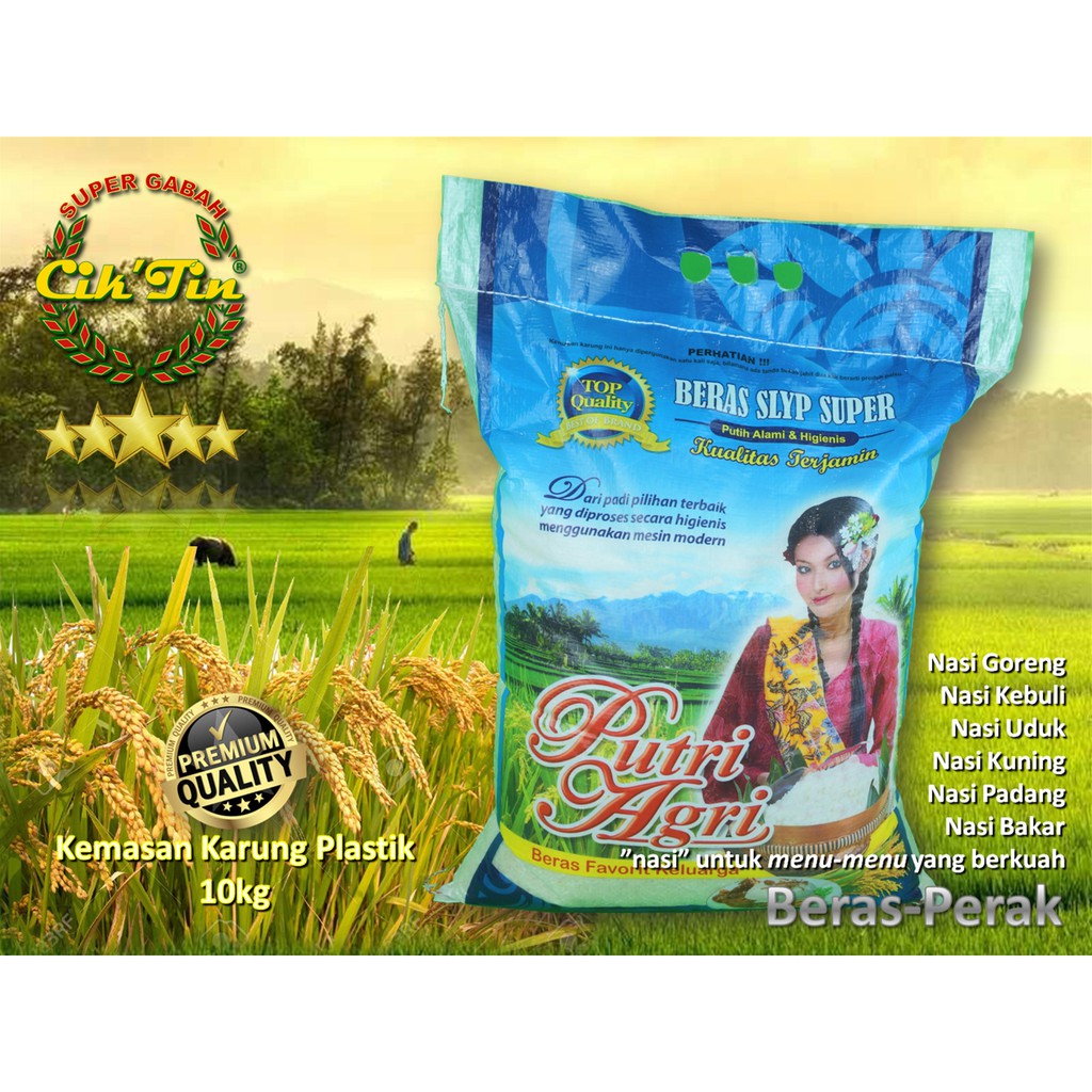Jual Cik'Tin Beras PERAK - PUTRI AGRI - isi 10kg | Shopee Indonesia