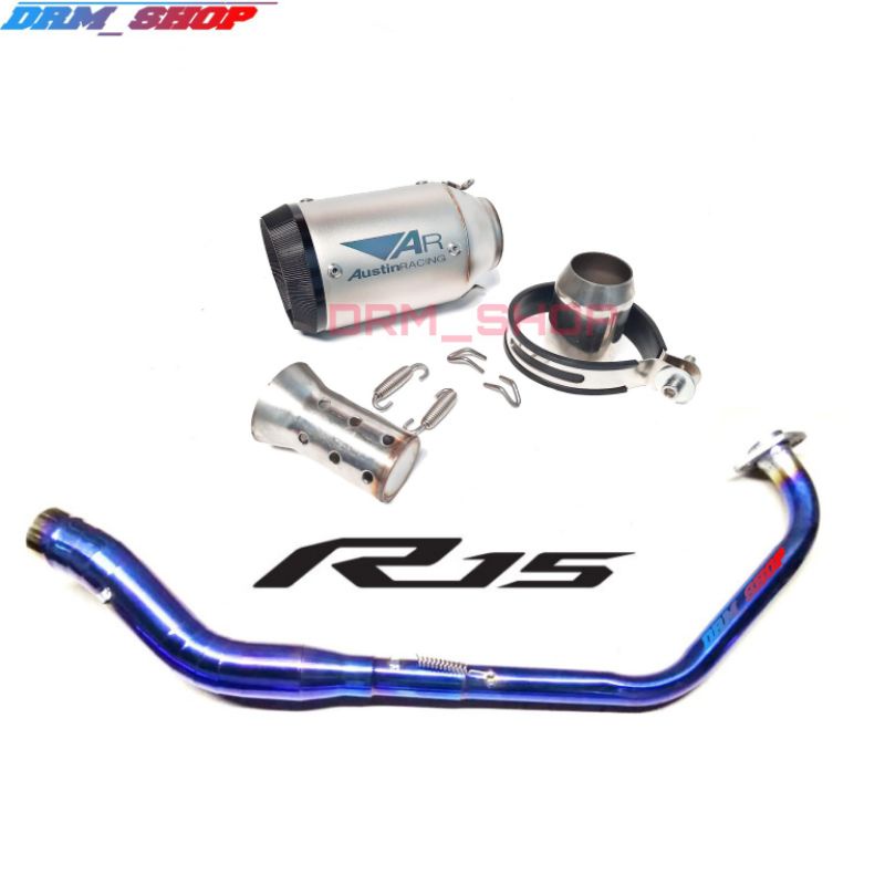 Jual KNALPOT RACING IMPORT MODEL AUSTIN RACING FULLSISTEM R15 MT15 ...