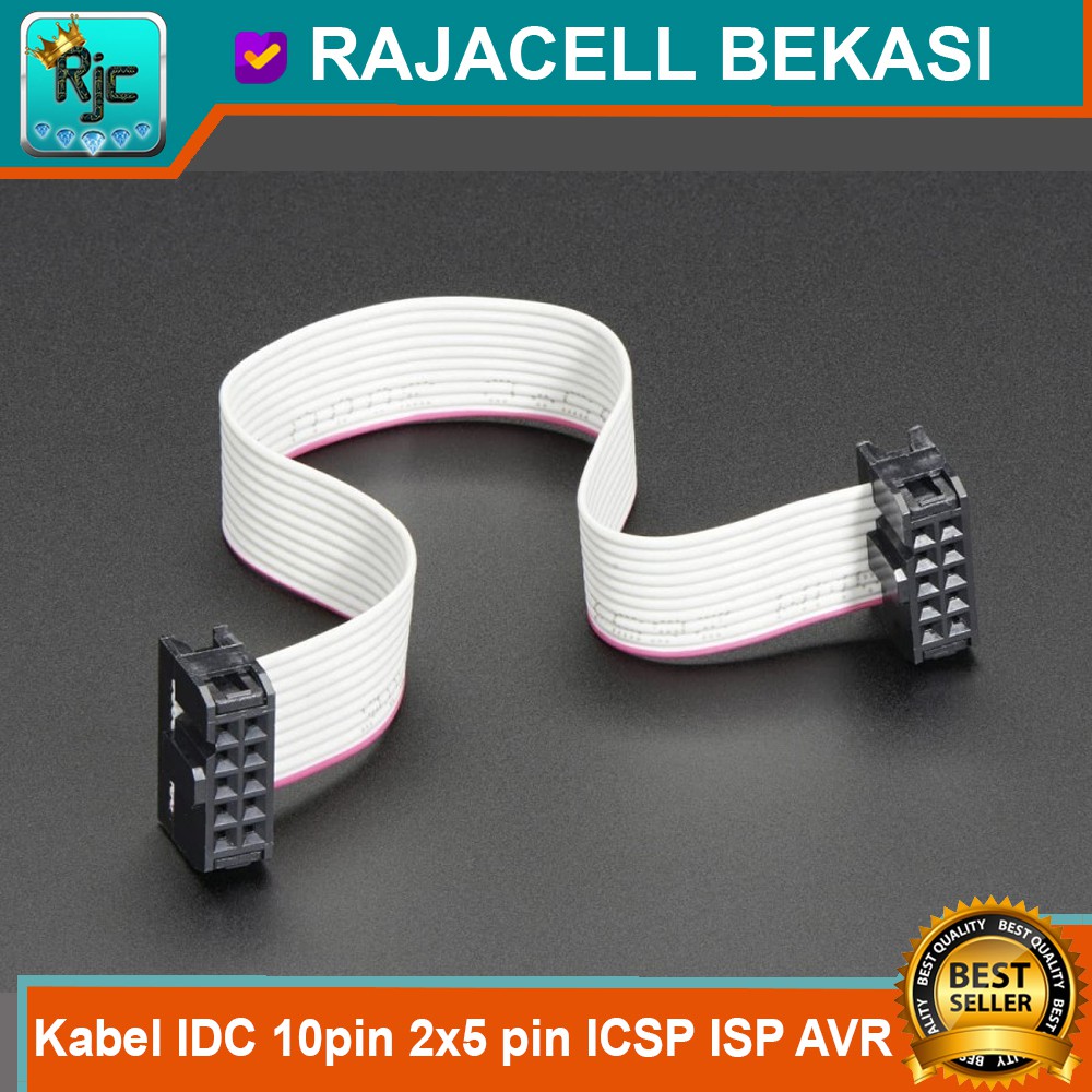 Jual Kabel IDC 10pin 2x5 pin ICSP ISP AVR Arduino Downloader Programmer ...
