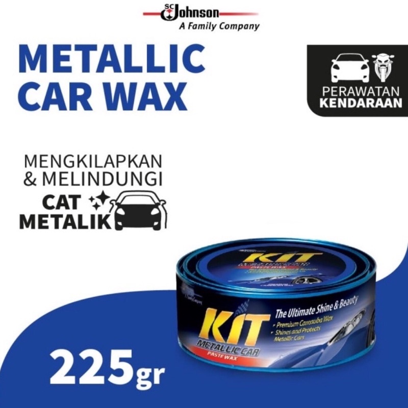 Jual KIT METALIC CAR PASTE WAX - KIT POLES KALENG 225 GR ORIGINAL ...