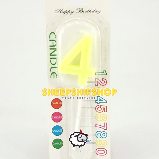 Jual LILIN ANGKA TANGKAI Warna-warni Birthday Candle Ulang Tahun Lilin ...