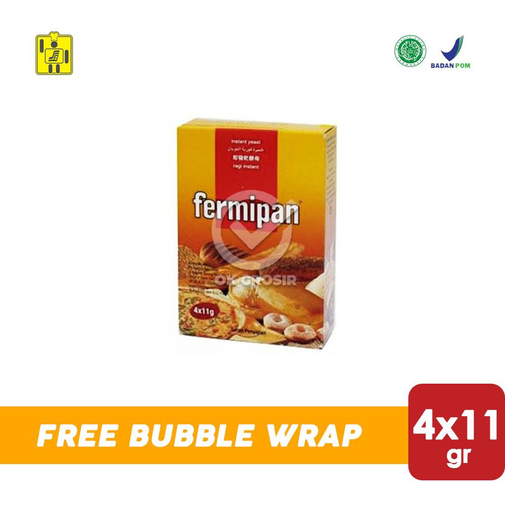 Jual Fermipan Ragi Instant / Instant Dry Yeast (1 Box isi 4pcs ...