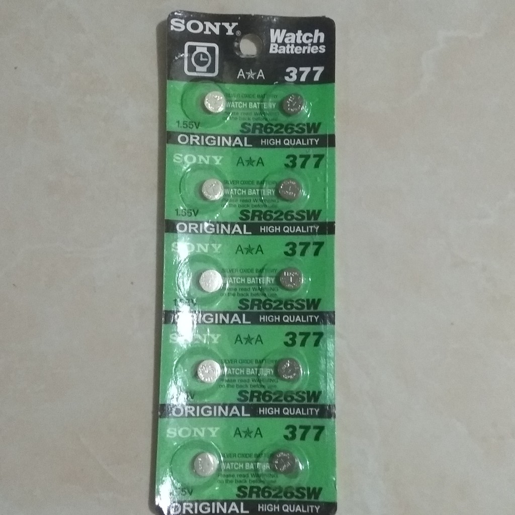 Jual Baterai Batre jam sr626sw SONY 377 1.55v Gosend Grab Anteraja ...