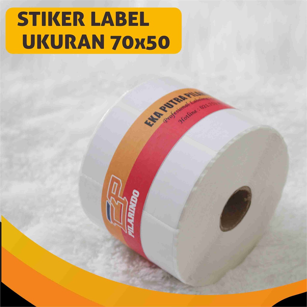 Jual Etiket Label Semicoated Ukuran 70x50 mm | Shopee Indonesia