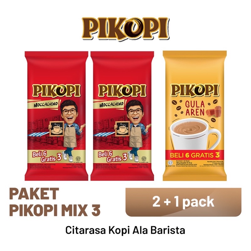 Jual Paket Pikopi Mix 3 Bag ( 2 Pikopi Moccacino 1 Pikopi Gula Aren ...