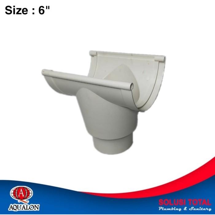 Jual Corong Talang Pvc 6 Inch Setengah Lingkaran 6 Inch Aqualon ...