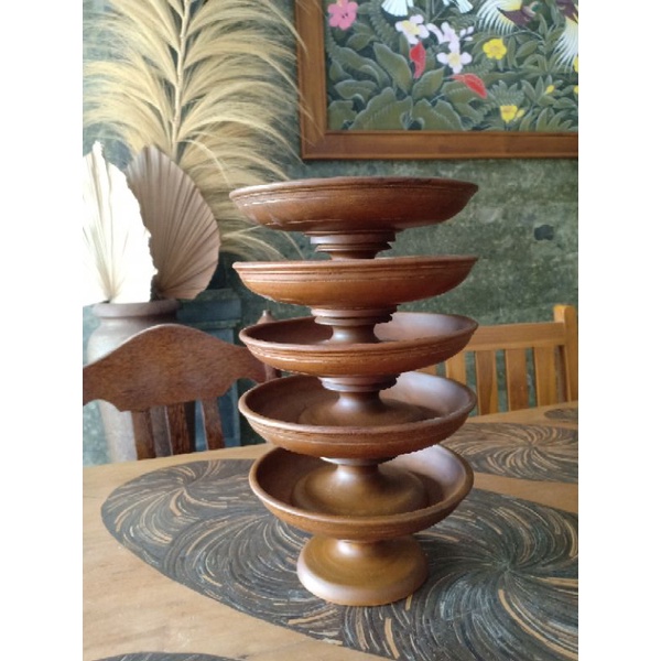 Jual dulang kayu dulang soda cebol lebong diameter 25cm | Shopee Indonesia