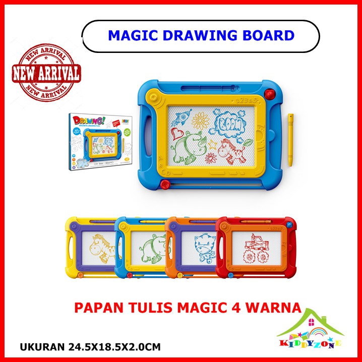 Jual PAPAN TULIS menggambar drawing board warna warni anak - MAGIC ...