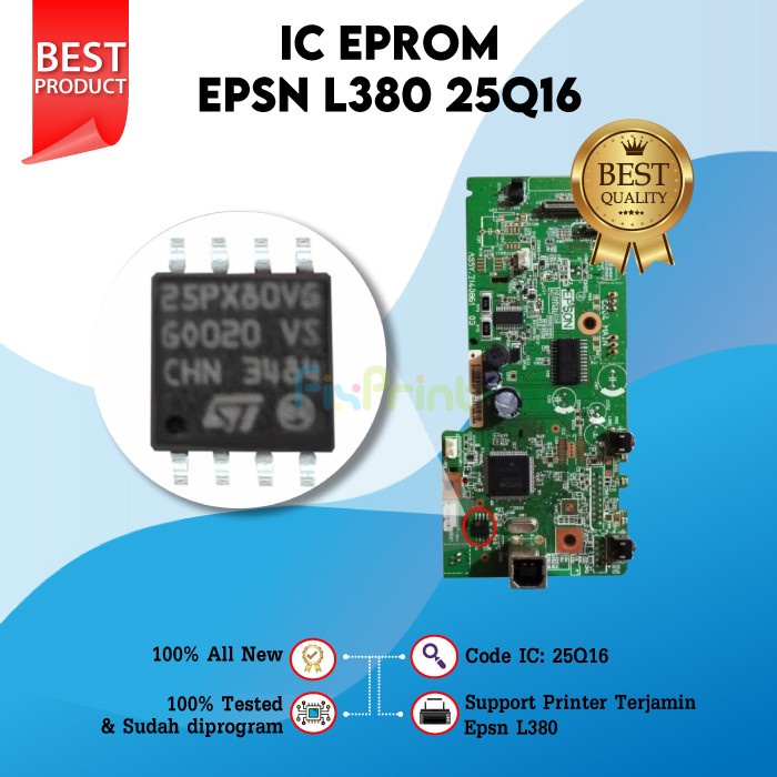 Jual IC Eprom Epson L380 Eeprom IC Reset Counter Mainboard Printer L-380 murah | Shopee Indonesia