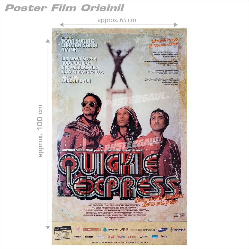 Jual Poster Film QUICKIE EXPRESS - original Indonesian one sheet 65x100 ...