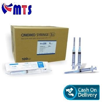 Jual COD - SATUAN Onemed Syringe 1CC/ 3CC | Shopee Indonesia
