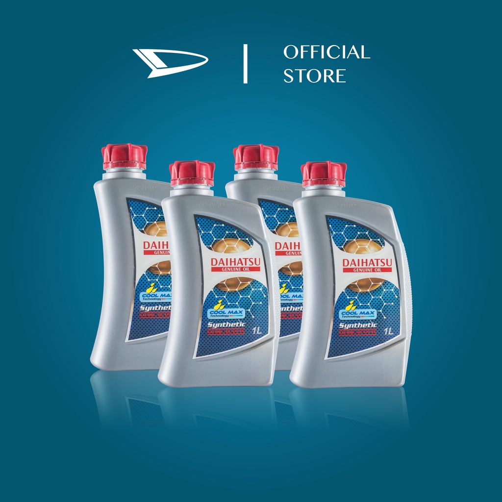 Jual Daihatsu Genuine Oil 10W-40 API SN Synthetic Oli Pelumas Mobil [4 ...