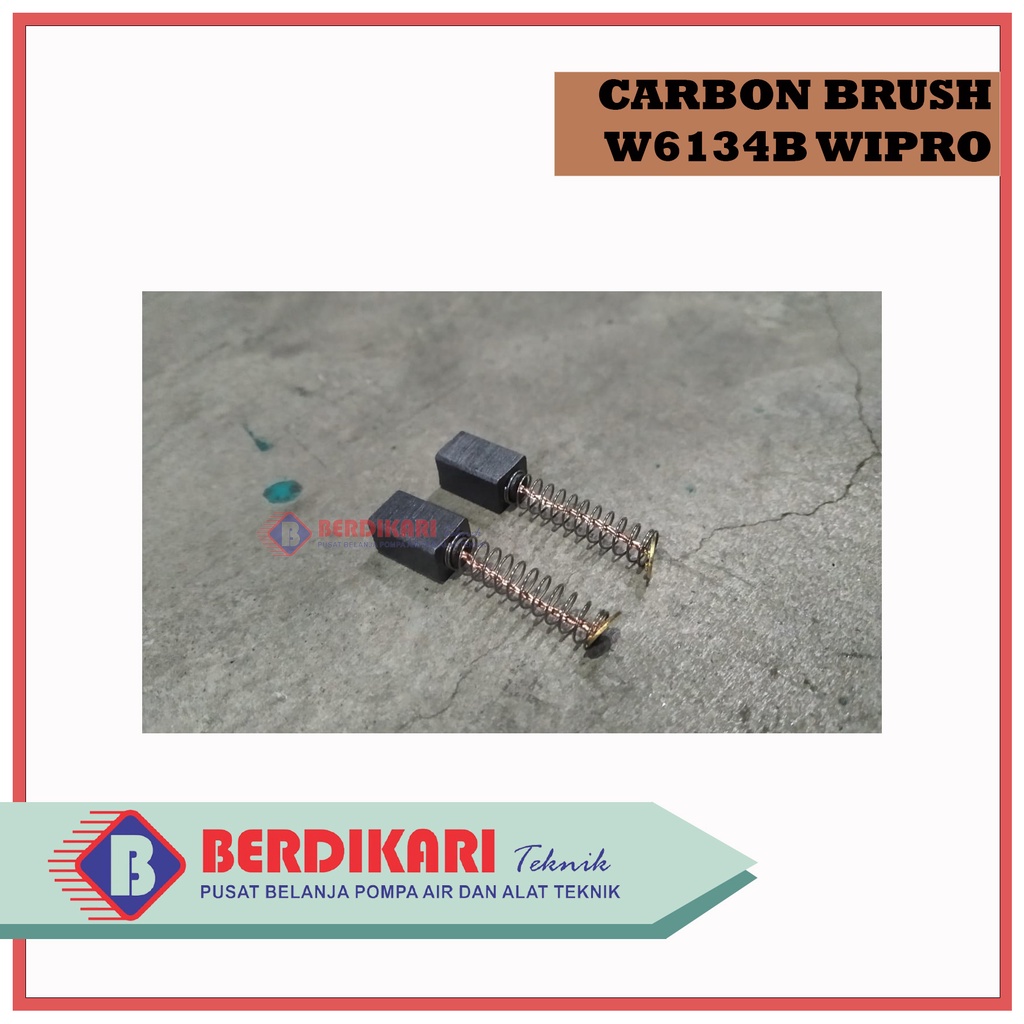 Jual Carbon Brush Arang Bor Body Besi Bor Kapal W6134B W 6134 B Wipro ...